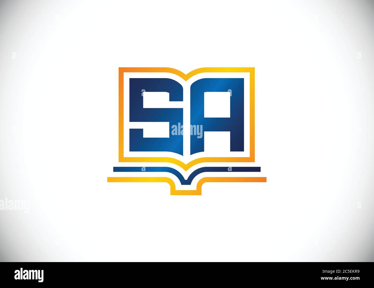 Initial Monogram Letter S A Logo Design Vector Template. S A Letter ...