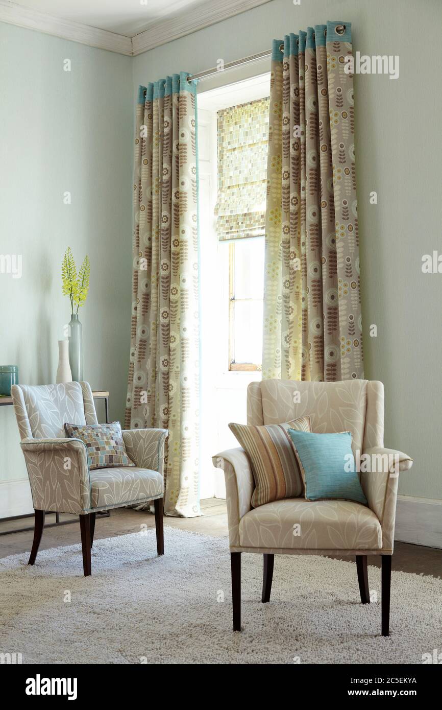 Two arm chairs hi-res stock photography and images - Alamy