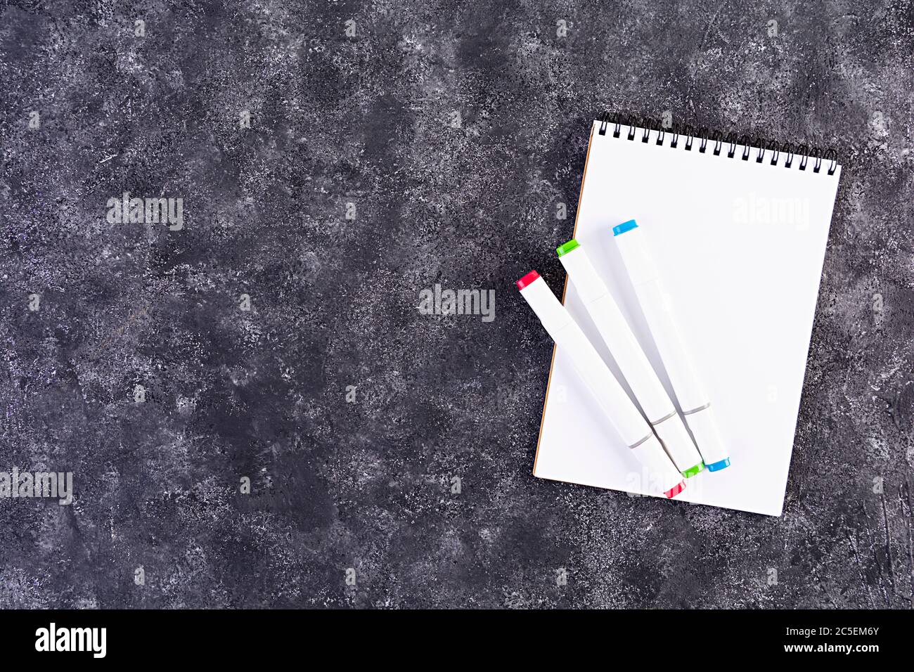 Blackboard different school objects hi-res stock photography and images ...