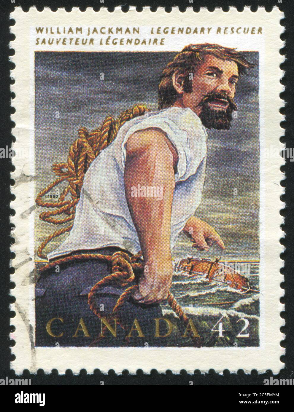 CANADA - CIRCA 1992: stamp printed by Canada, shows Captain William ...