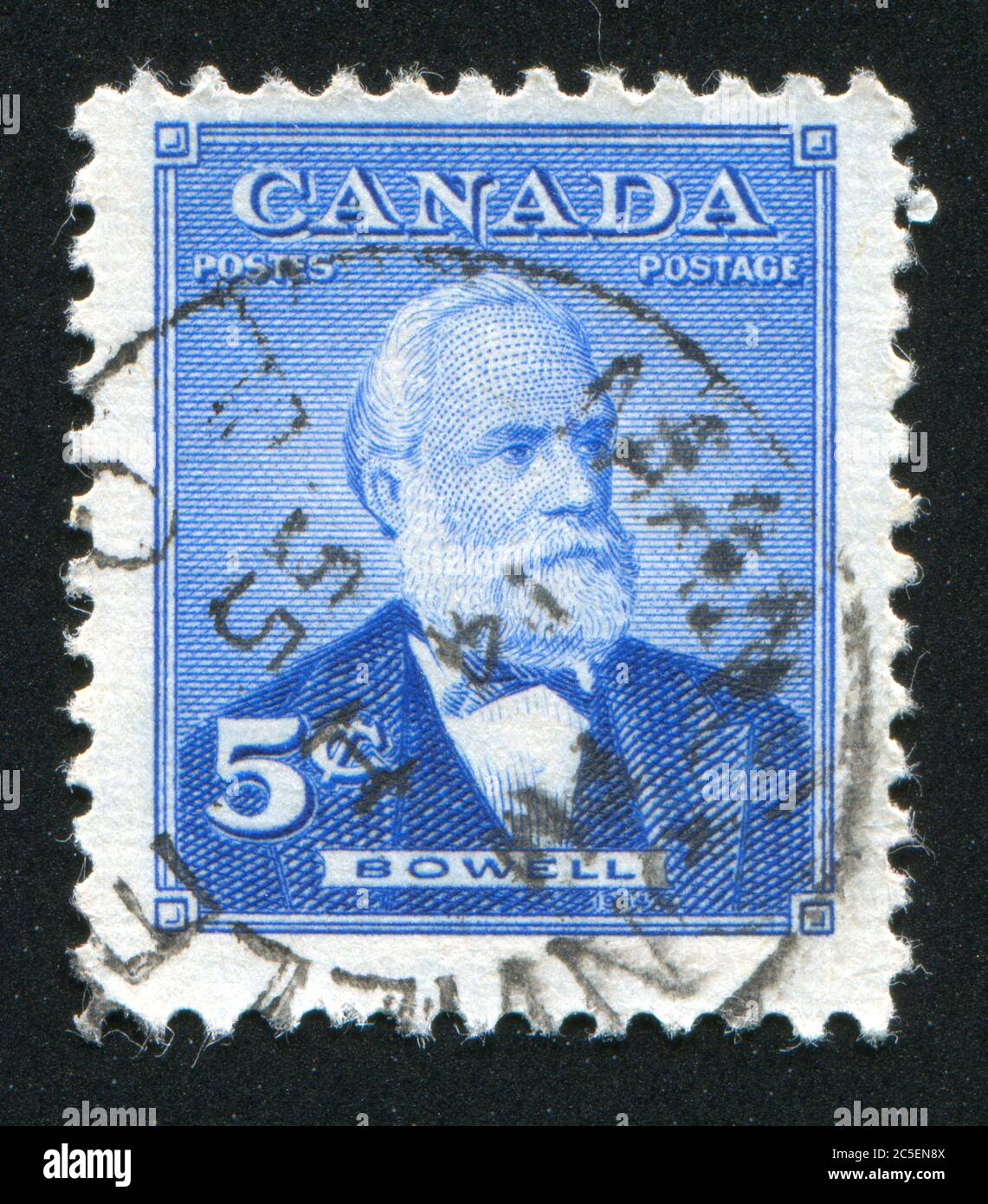 CANADA - CIRCA 1954: stamp printed by Canada, shows Sir Mackenzie ...