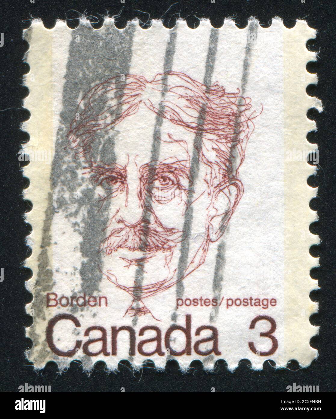 CANADA - CIRCA 1972: stamp printed by Canada, shows Sir Robert L ...