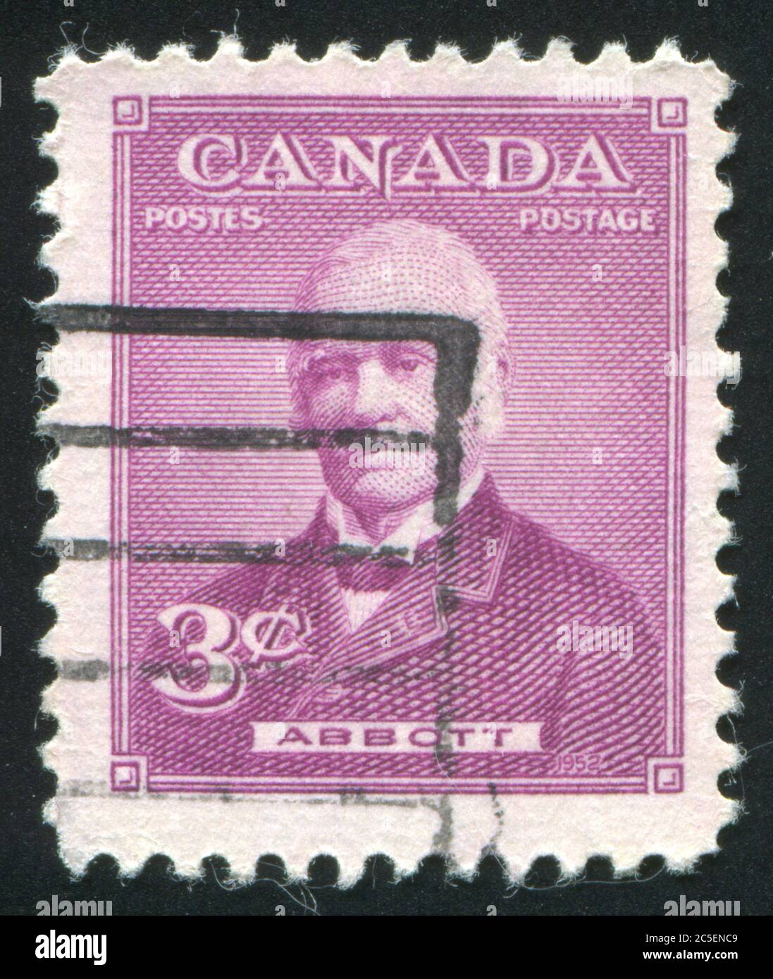 CANADA - CIRCA 1952: stamp printed by Canada, shows Sir John J. C ...