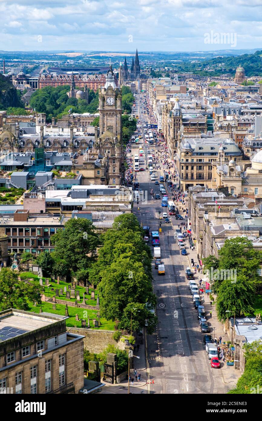 Edinburgh new town aerial hi-res stock photography and images - Alamy