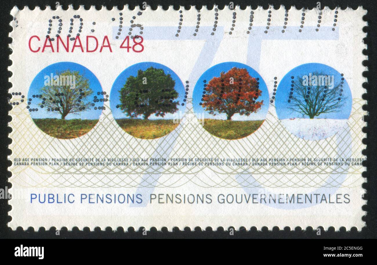 CANADA - CIRCA 2002: stamp printed by Canada, shows tree, circa 2002 ...