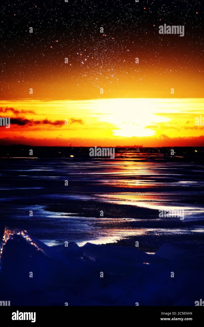 Unusual atmospheric phenomena in the Arctic zone, glow of the ...