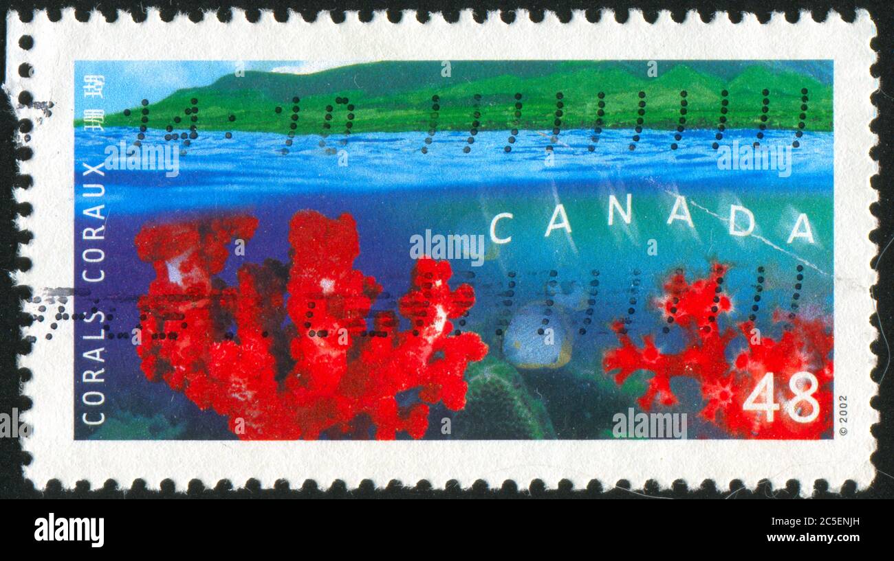 CANADA - CIRCA 2002: stamp printed by Canada, shows Corals ...