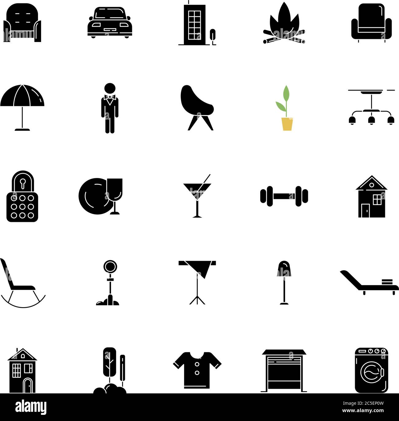 Park and amenity furniture Stock Vector Images - Alamy