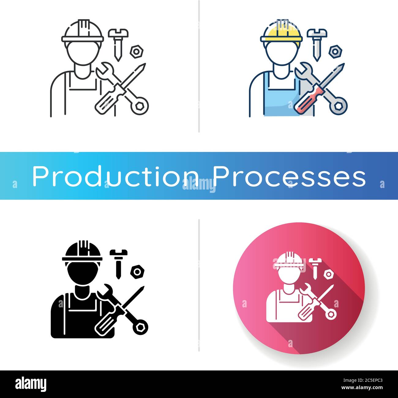 Industrial worker icon Stock Vector Image & Art - Alamy