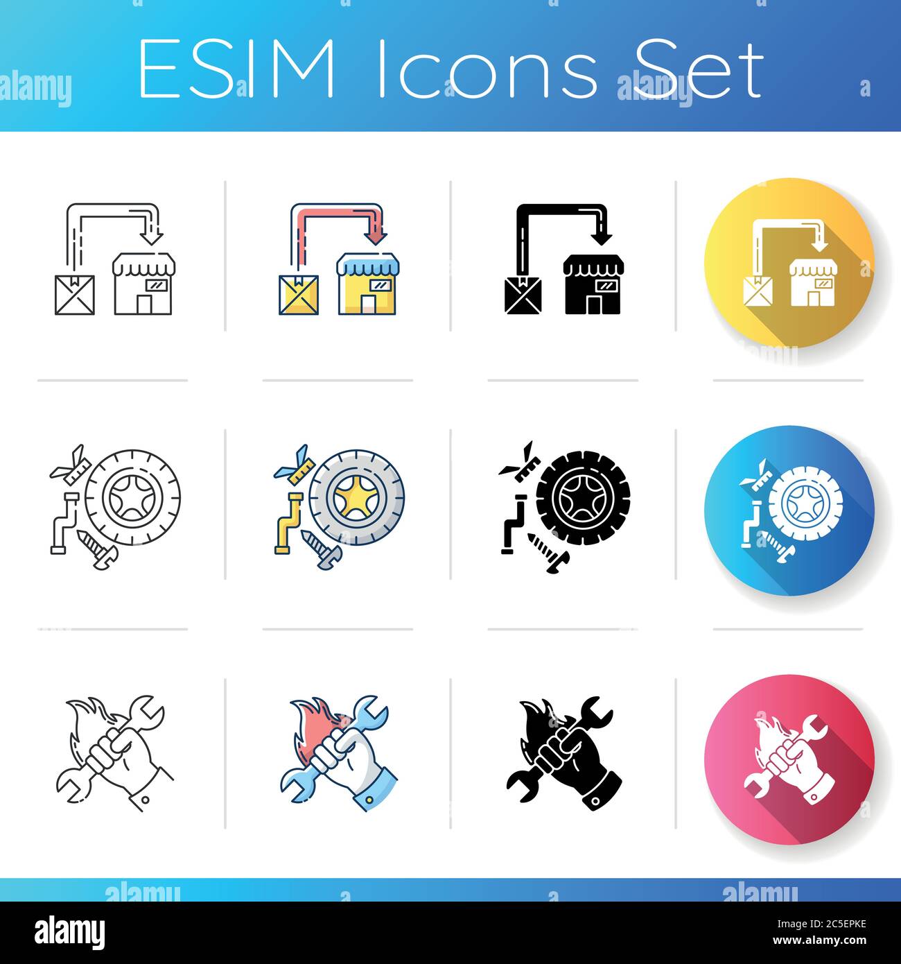 Product development process icons set Stock Vector Image & Art - Alamy