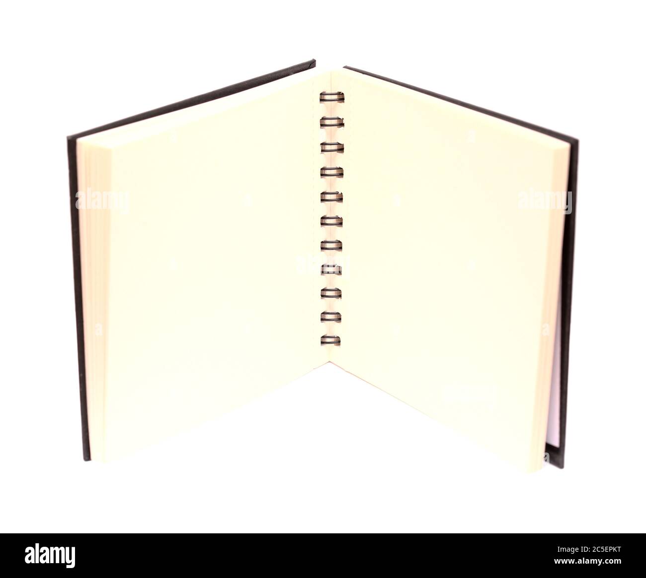 Brand new spiral bound sketchbook isolated on white background Stock ...