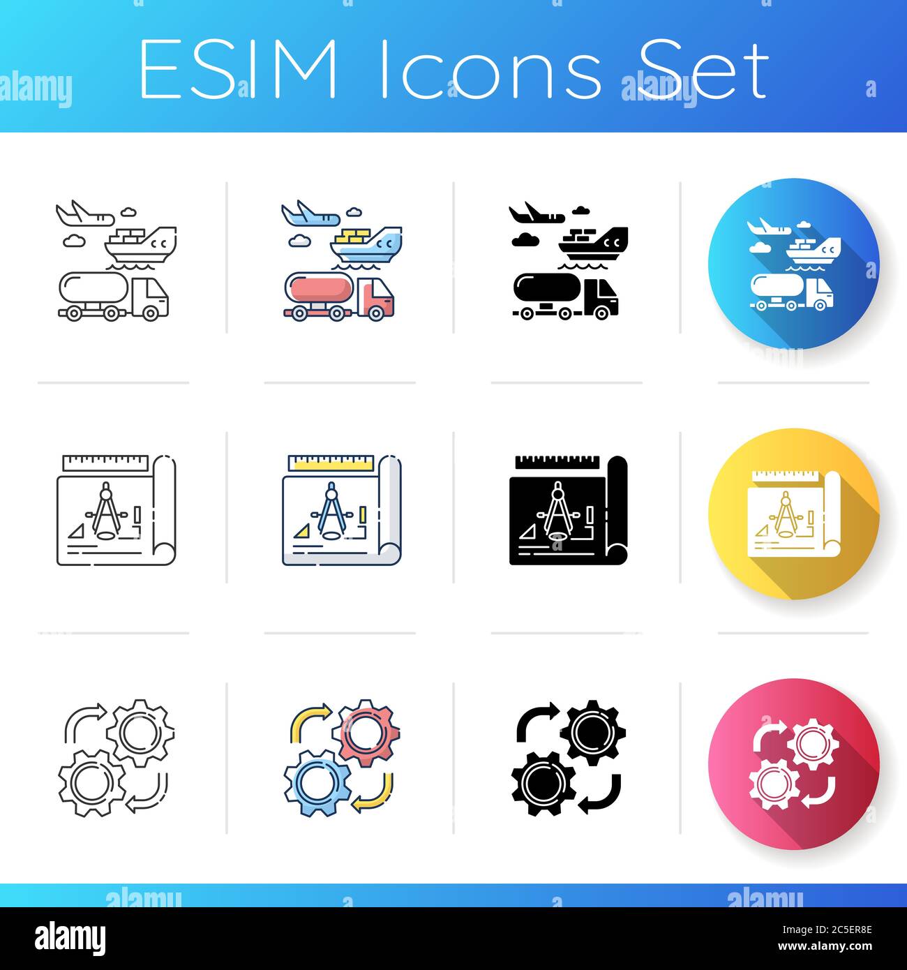 Stages of production Stock Vector Images - Alamy