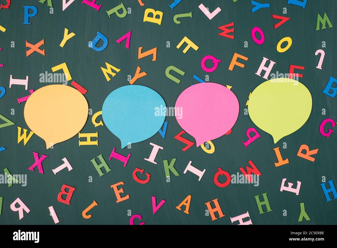 Bubble letters alphabet hi-res stock photography and images - Alamy