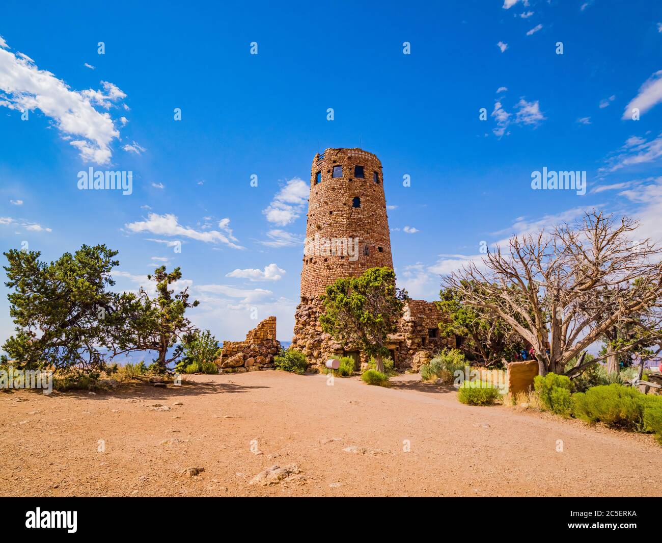 Grand Canyon National Park, Desert View Tower, Arizona South Rim Stock ...