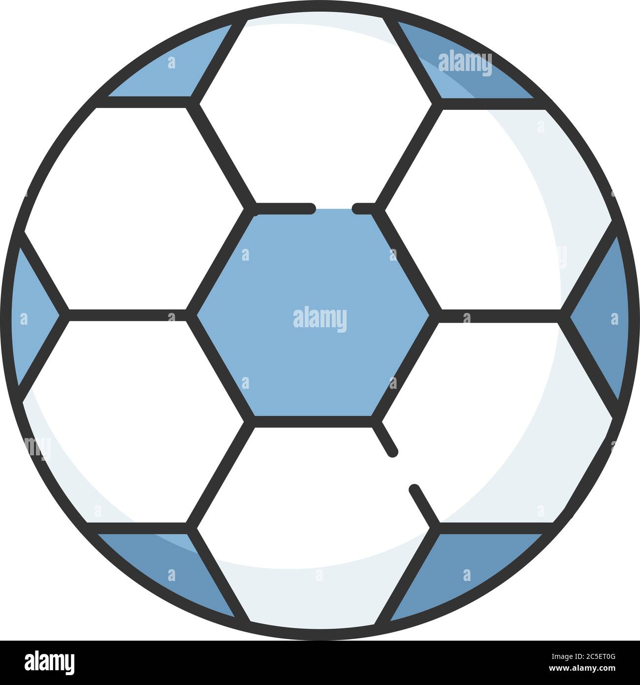 Soccer ball RGB color icon Stock Vector Image & Art - Alamy