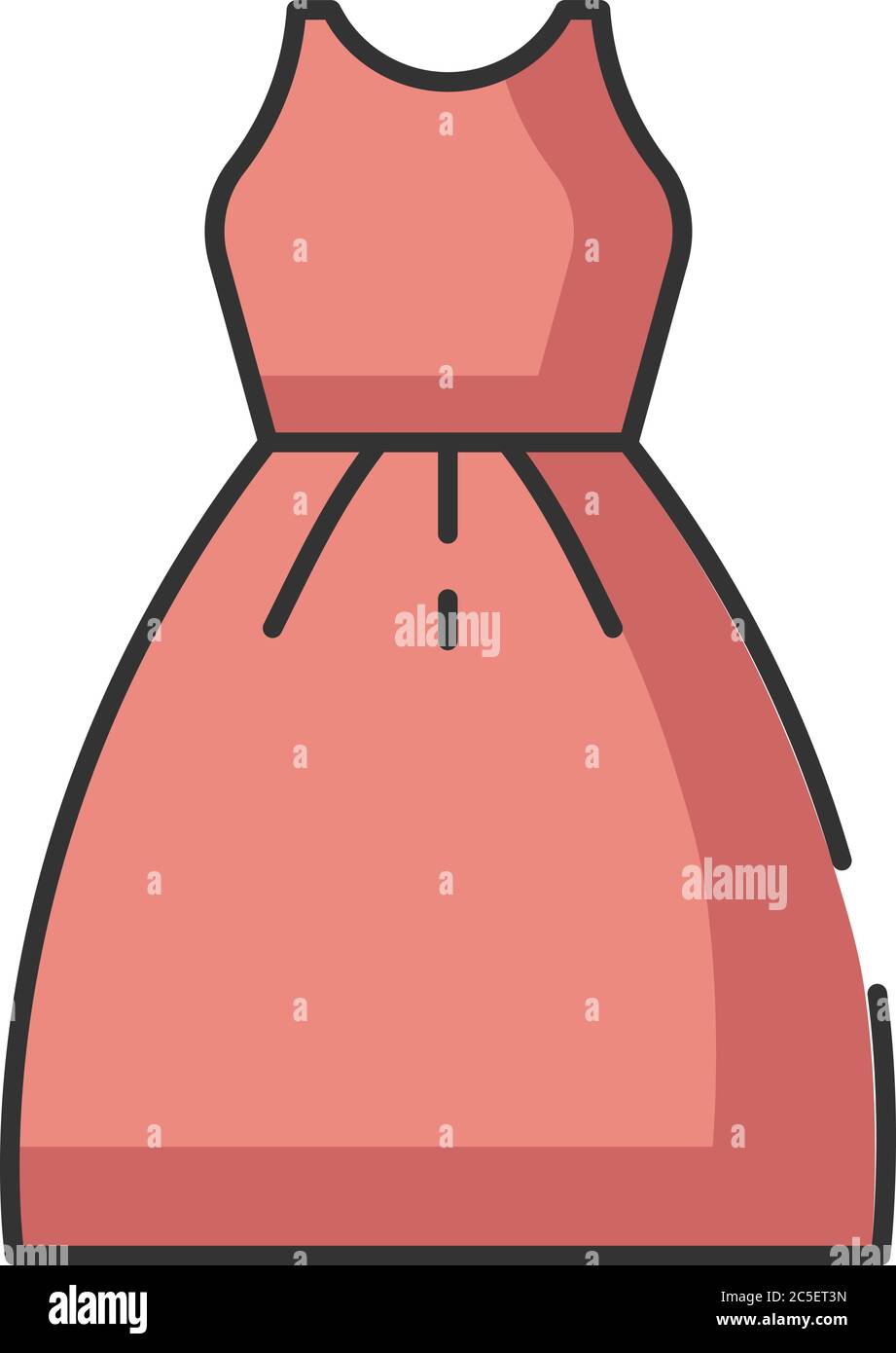 Dress red RGB color icon Stock Vector Image & Art - Alamy