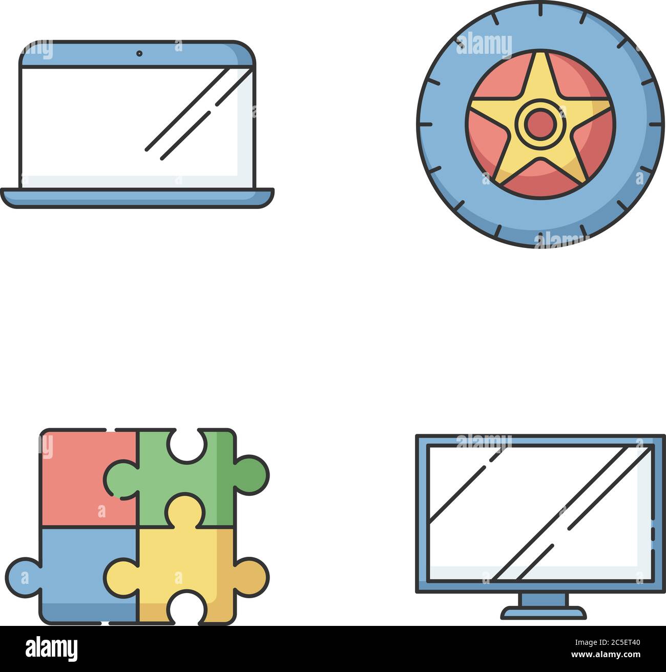 Electronic display goods Stock Vector Images - Alamy