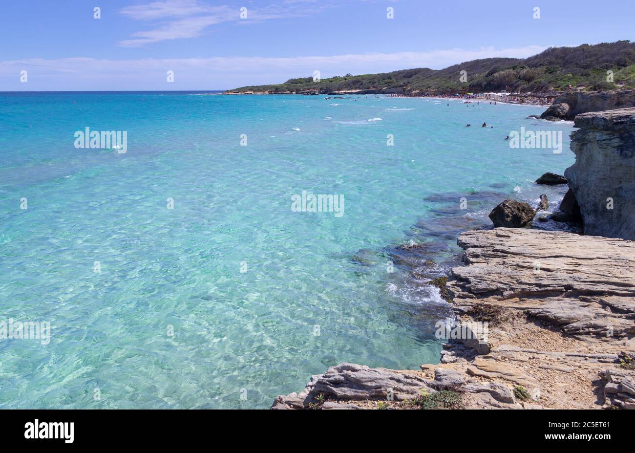 Protected oasis of the lakes Alimini: Turkish Bay.It's one of the most ...