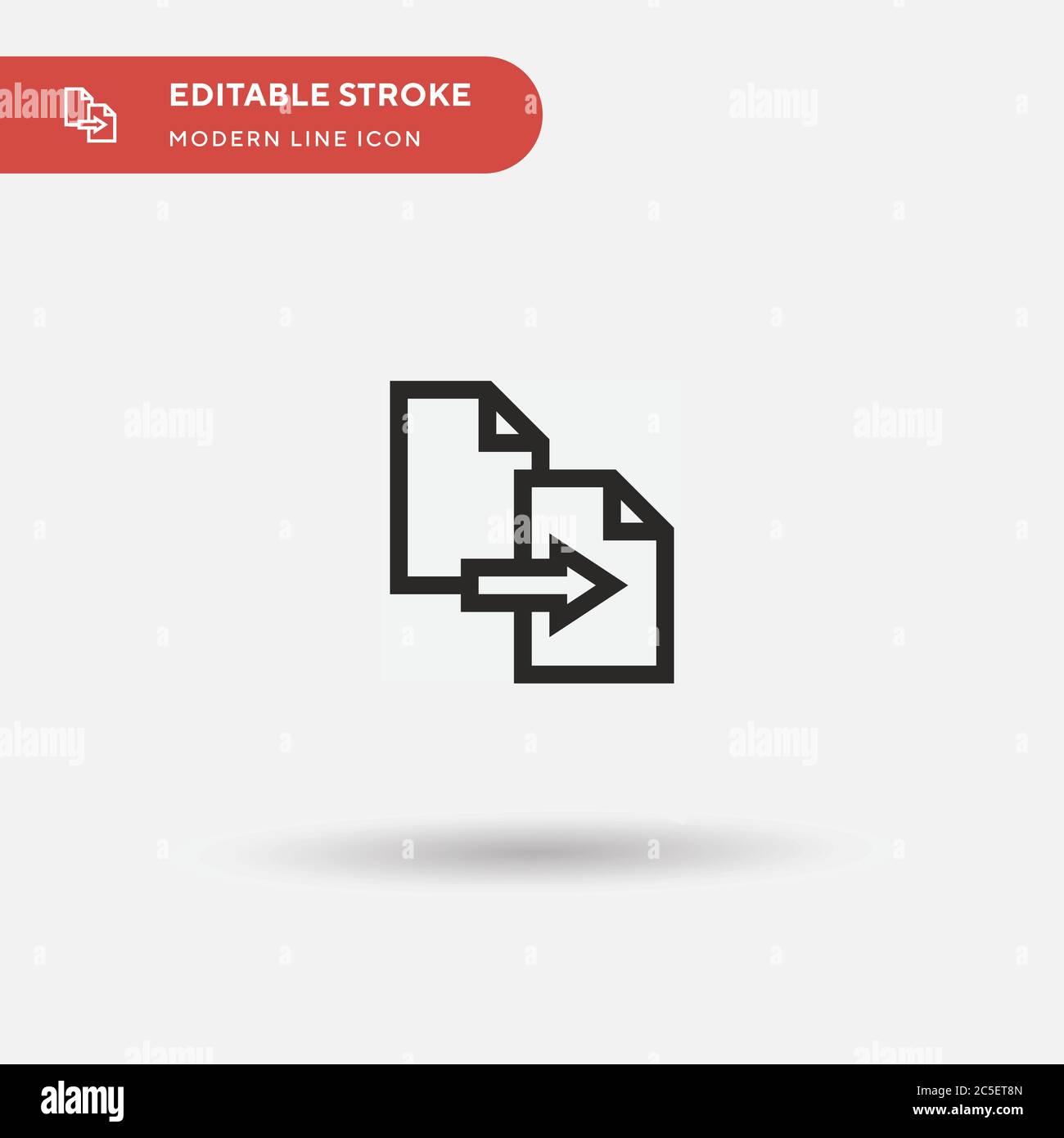 Copy Simple vector icon. Illustration symbol design template for web ...