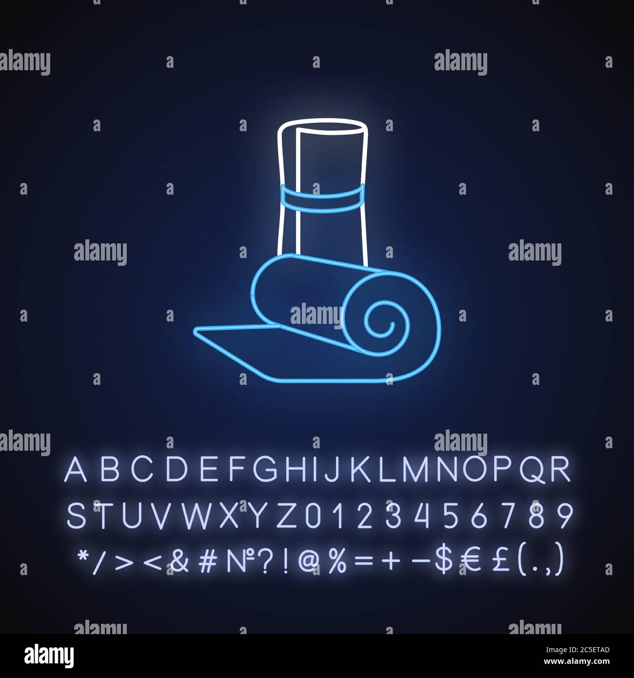 Fitness mat icon outline Stock Vector Images - Alamy