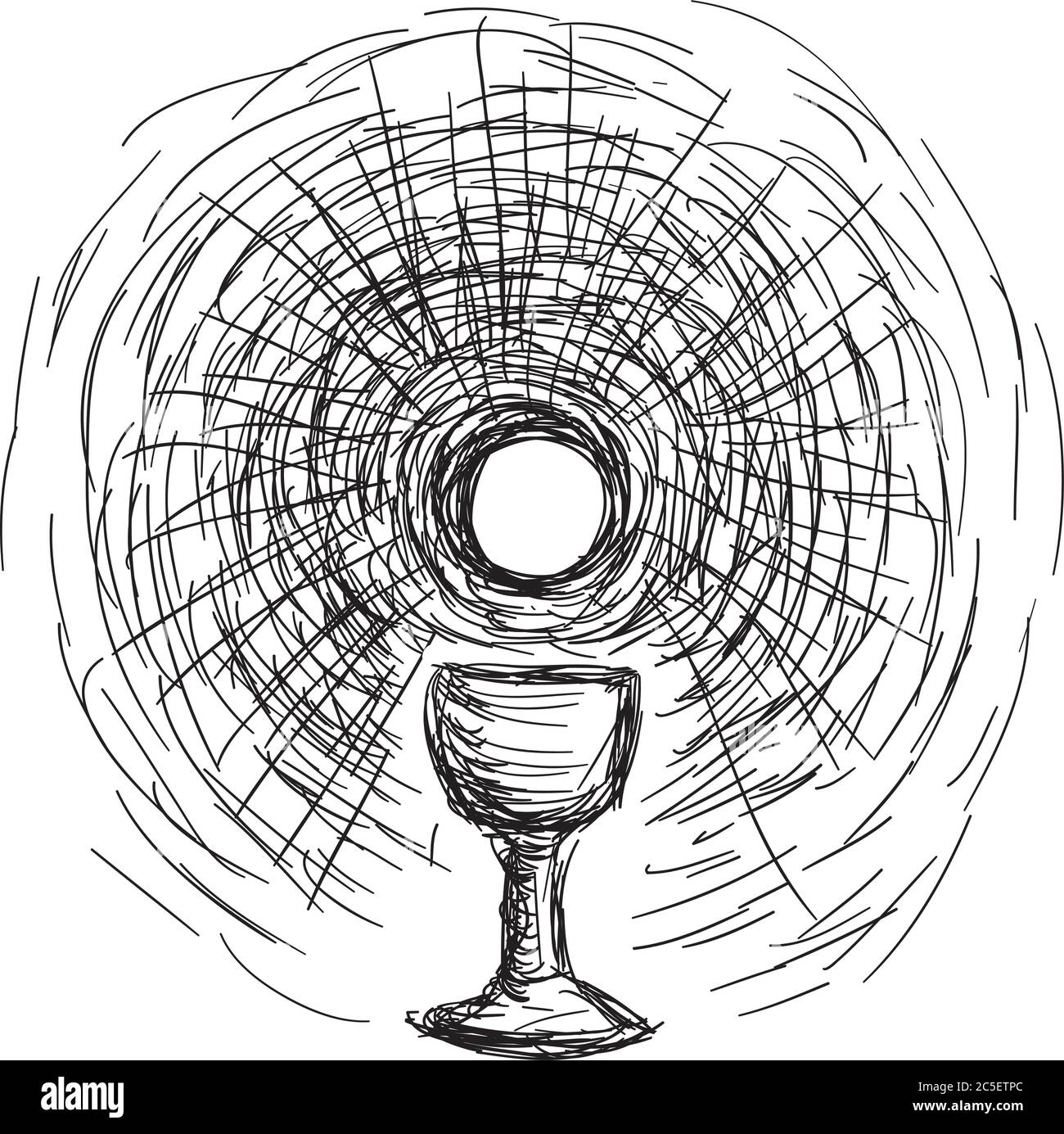 Eucharistic Host Drawing
