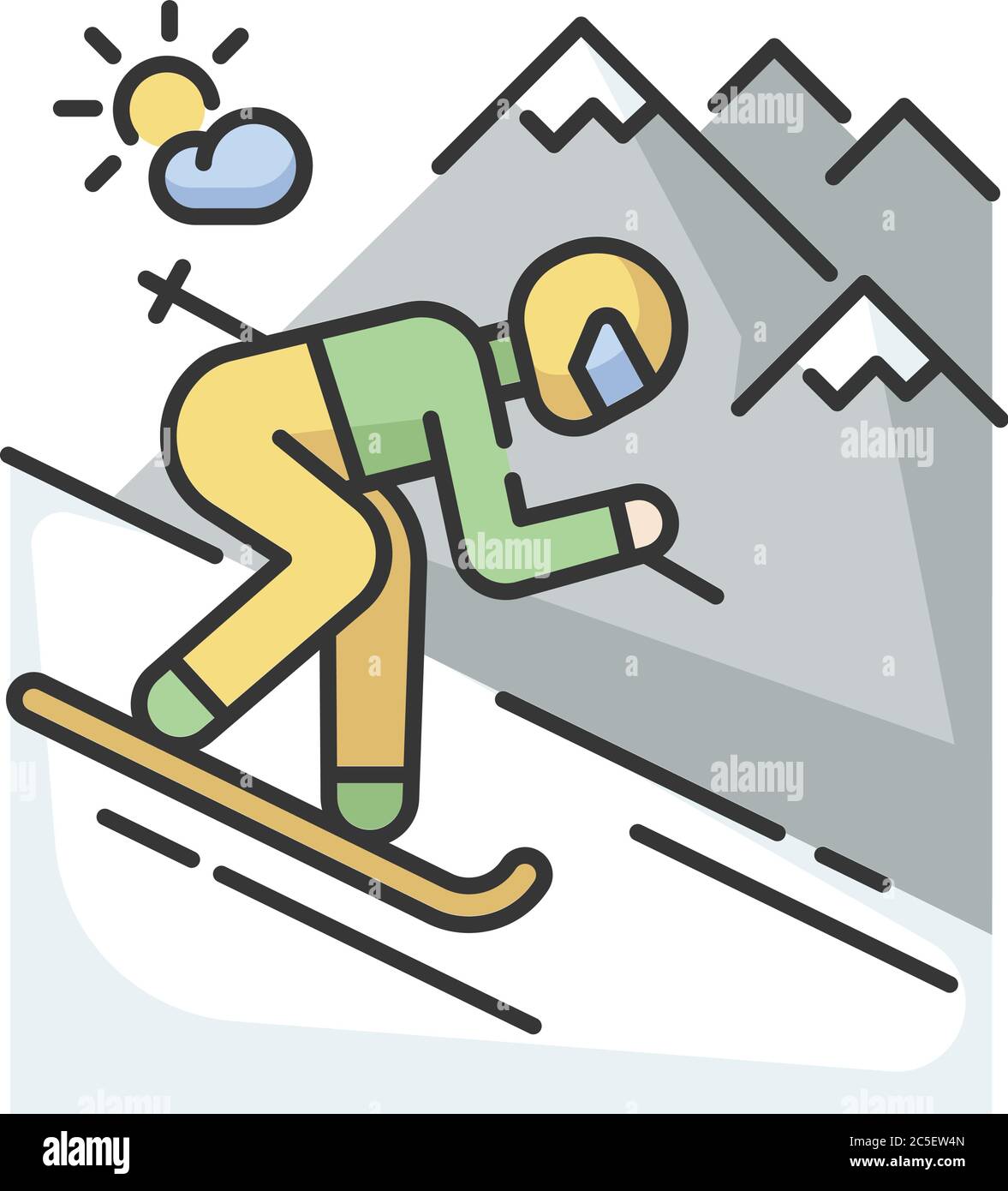 Local ski resort Stock Vector Images - Alamy