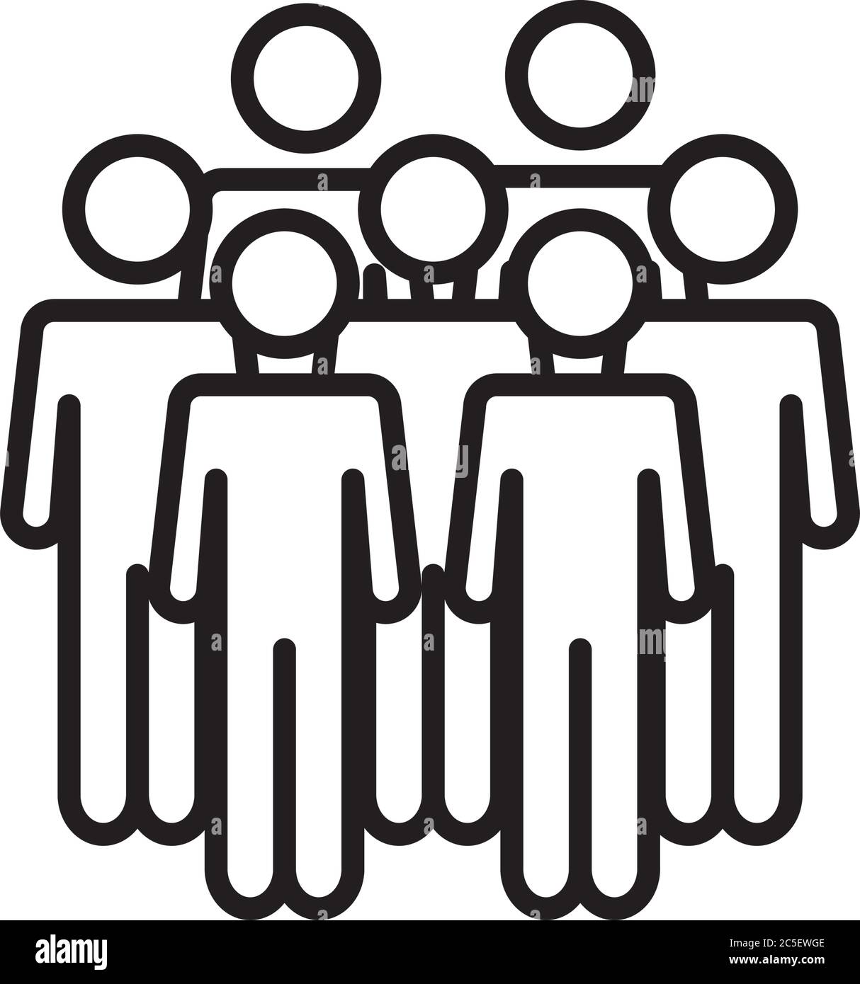 pictogram men icon over white background, line style, vector ...