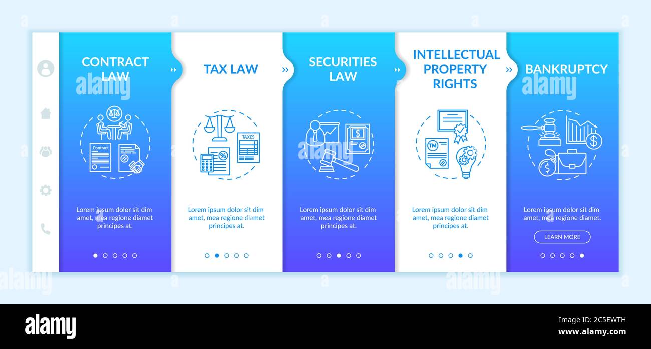 Attorney core competencies onboarding vector template Stock Vector ...