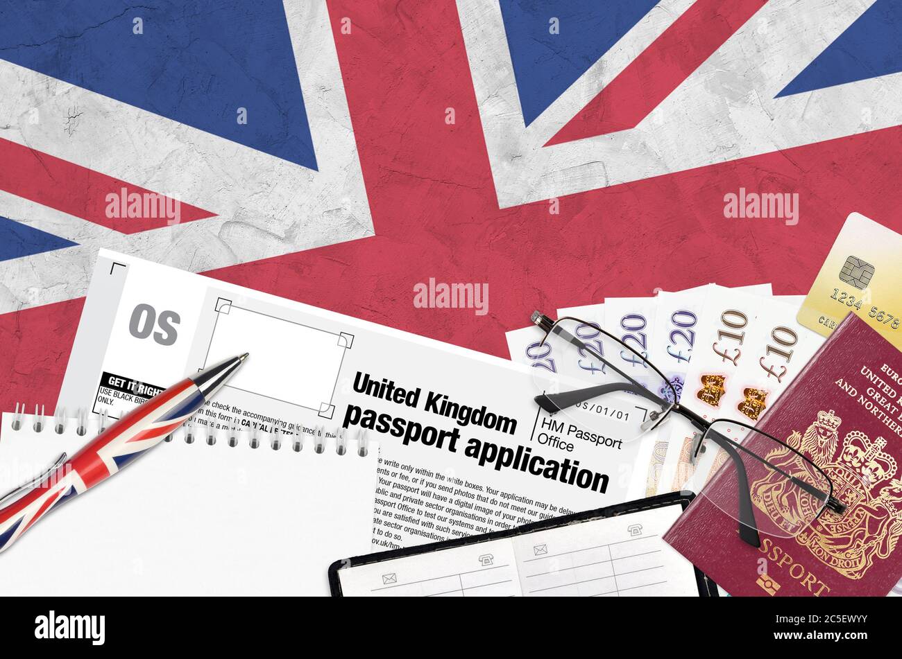English form OS United Kingdom passport application from HM passport ...