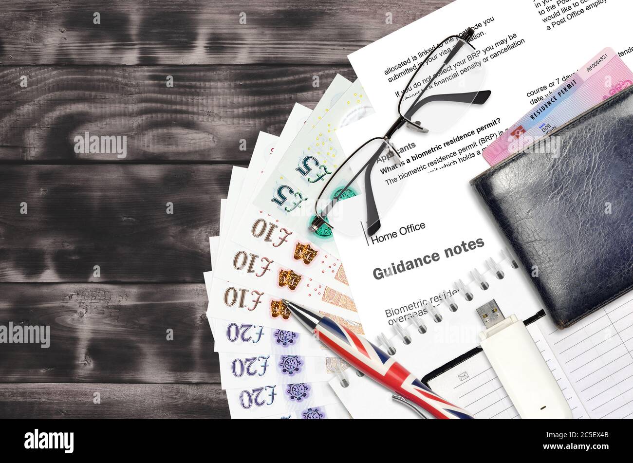 English form BRP with guidance notes to applying biometric residence ...