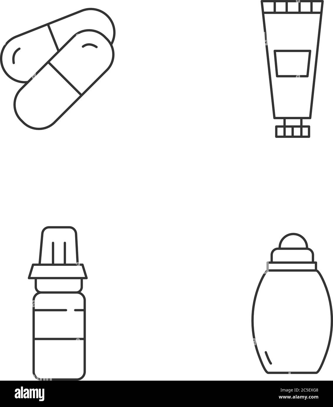 Set personal care items Cut Out Stock Images & Pictures - Alamy