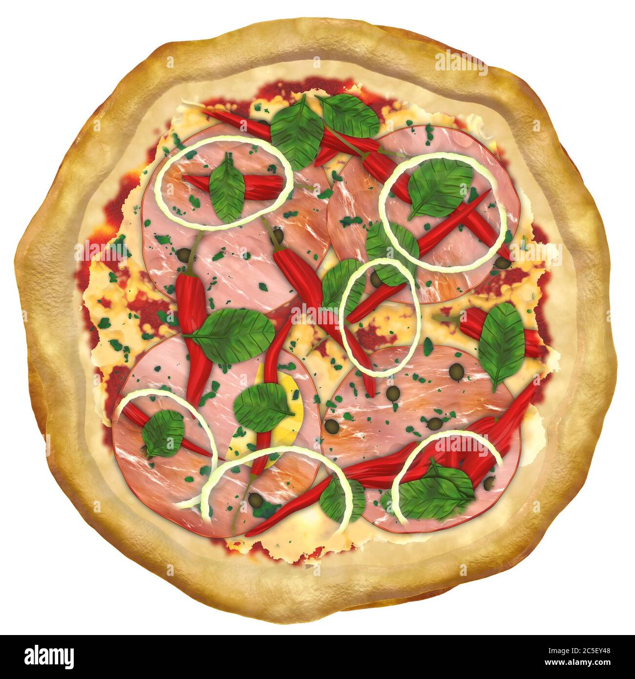 Pizza pepperoni is perfect for you to design your restaurant menus 3d ...