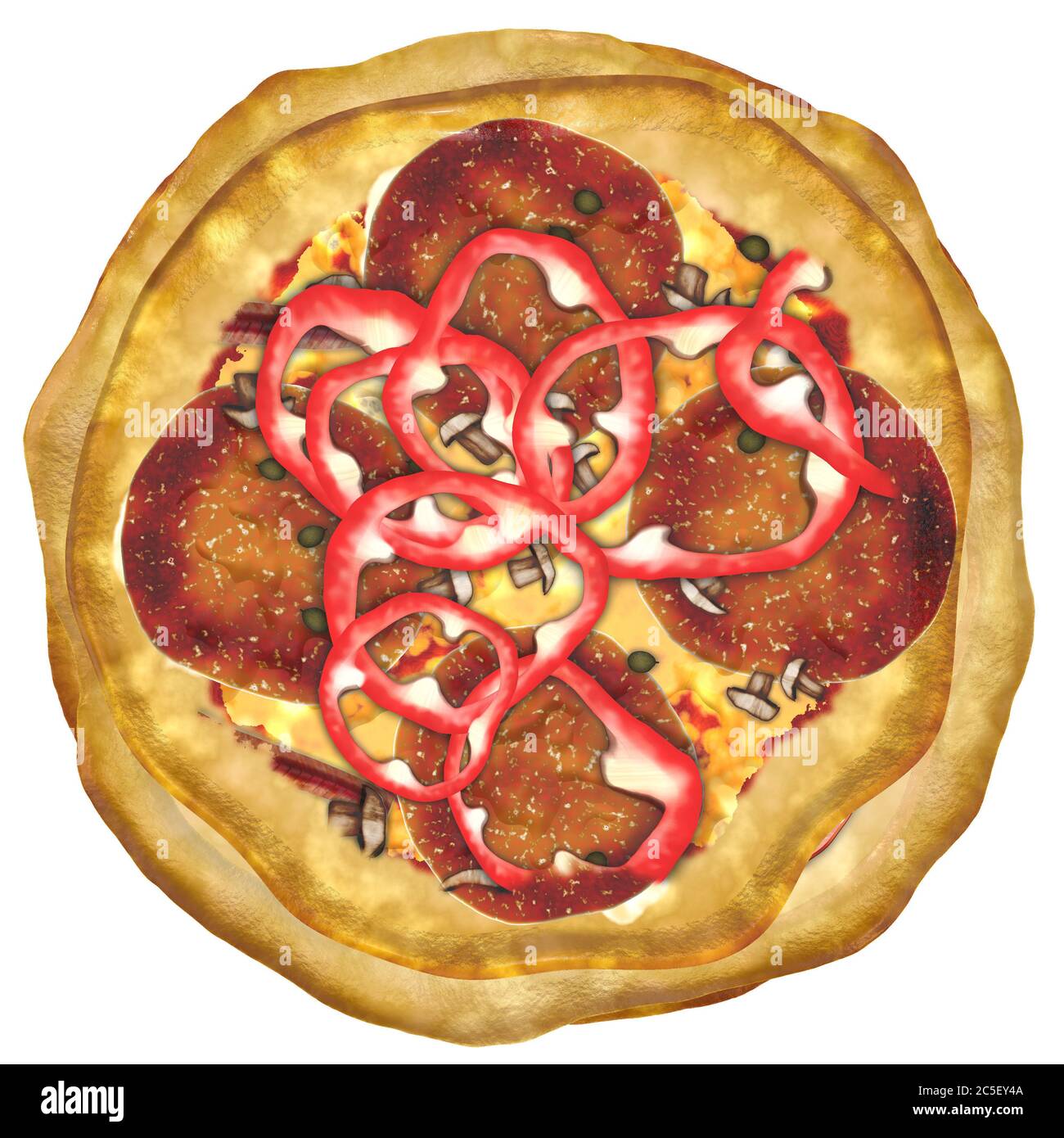 Pizza pepperoni is perfect for you to design your restaurant menus 3d ...