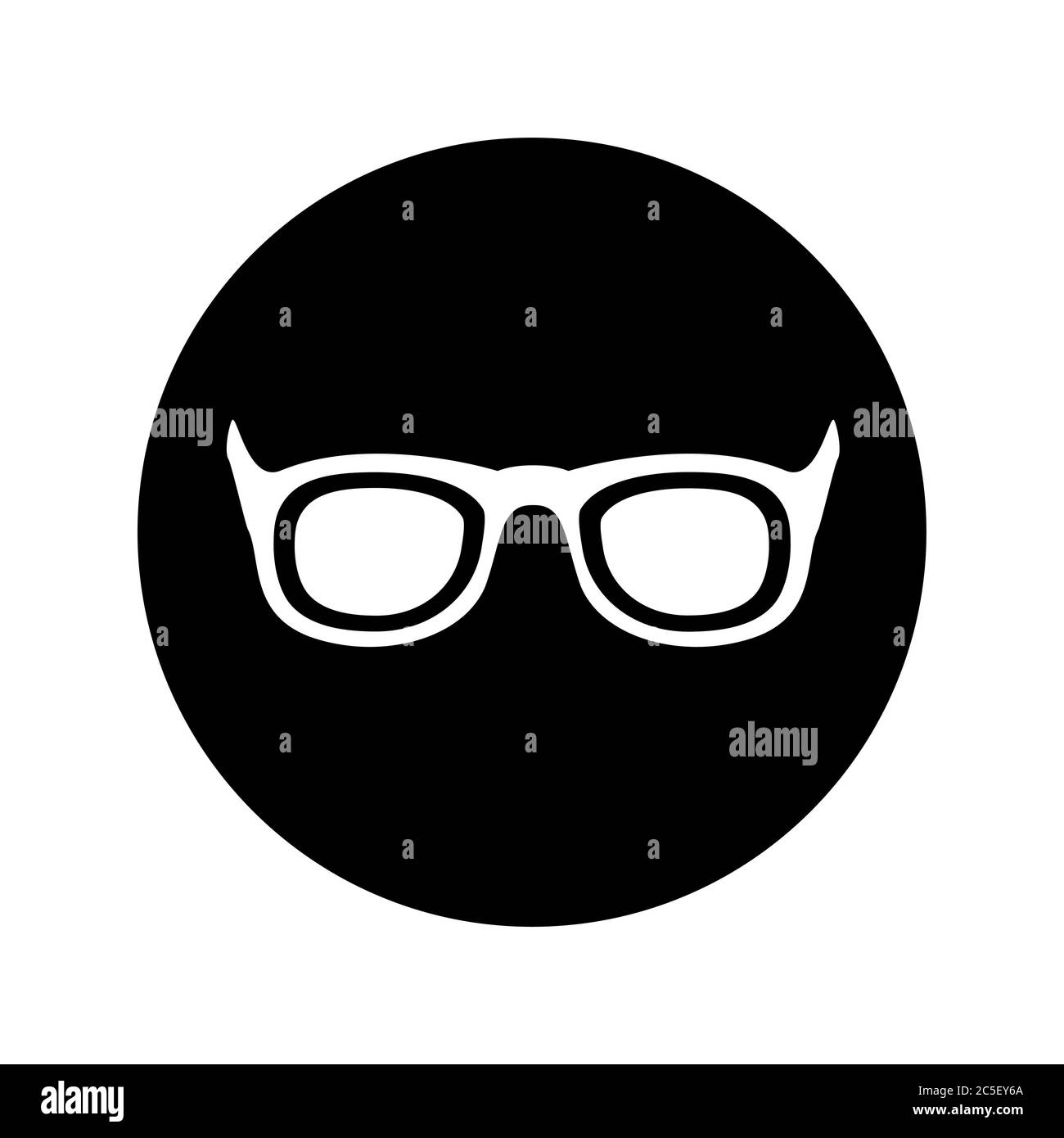 Vector glasses icon. Logo. Pictogram. Button. Vector Stock Vector Image ...