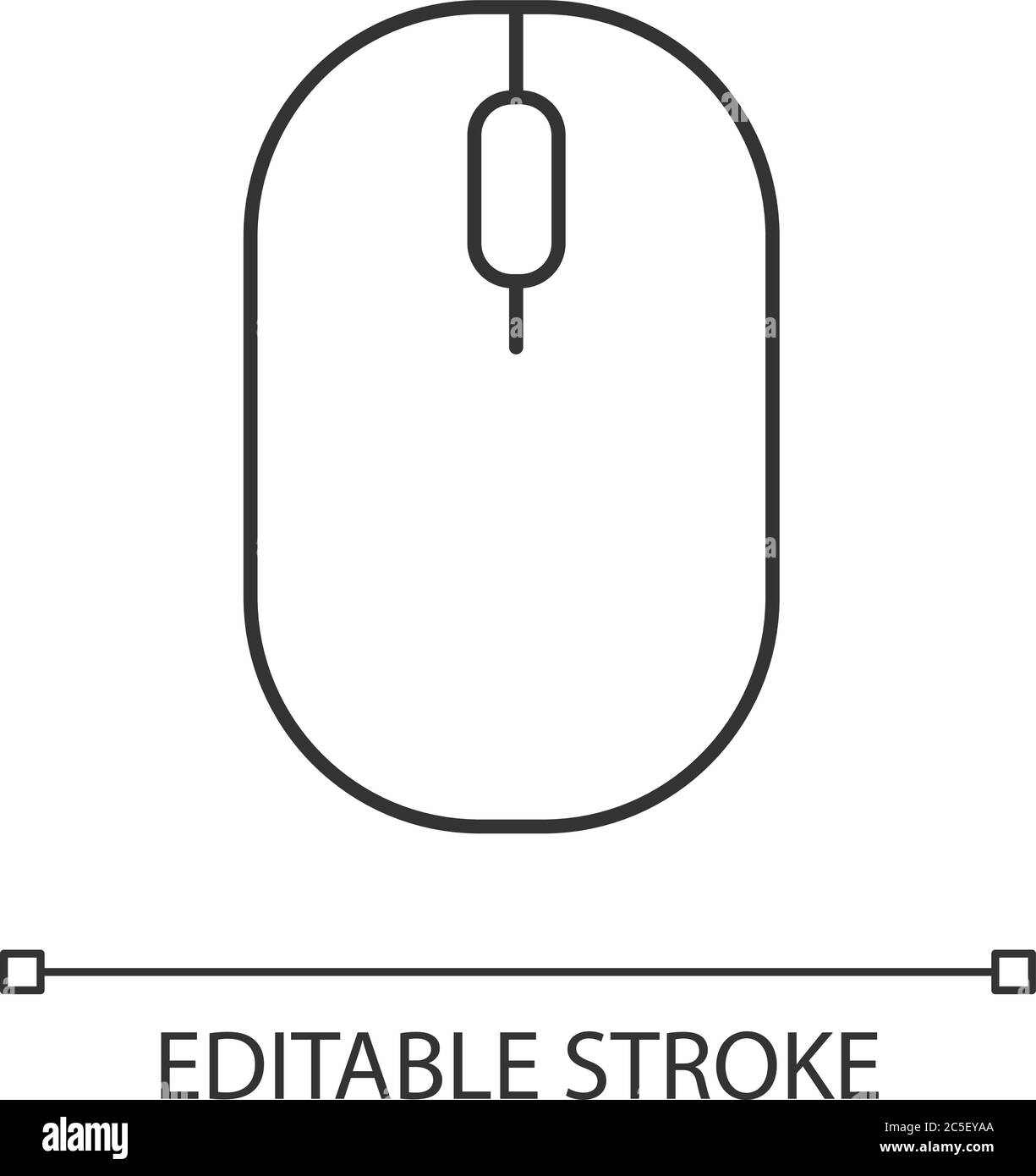 Computer mouse linear icon Stock Vector Image & Art - Alamy