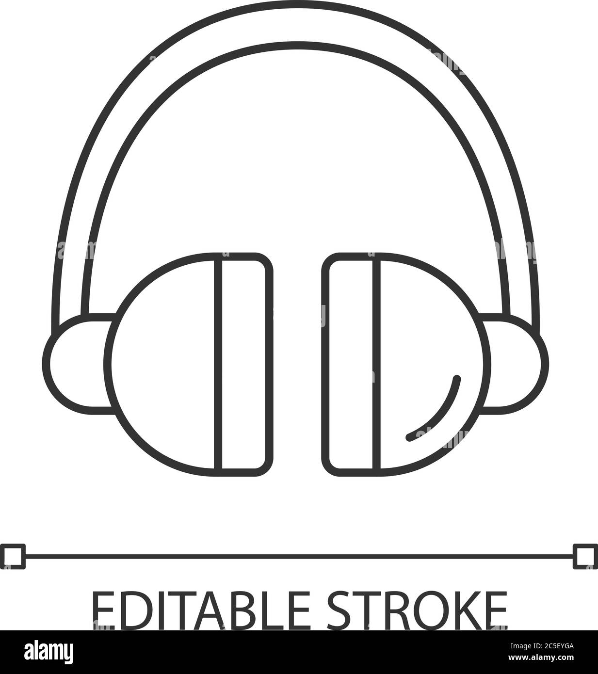 Headset linear icon Stock Vector Image & Art - Alamy