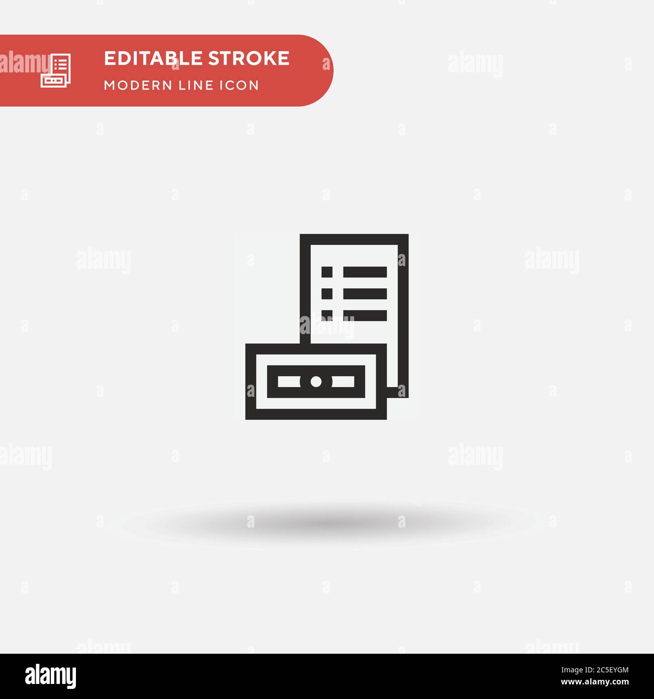 Tuition Simple vector icon. Illustration symbol design template for web ...