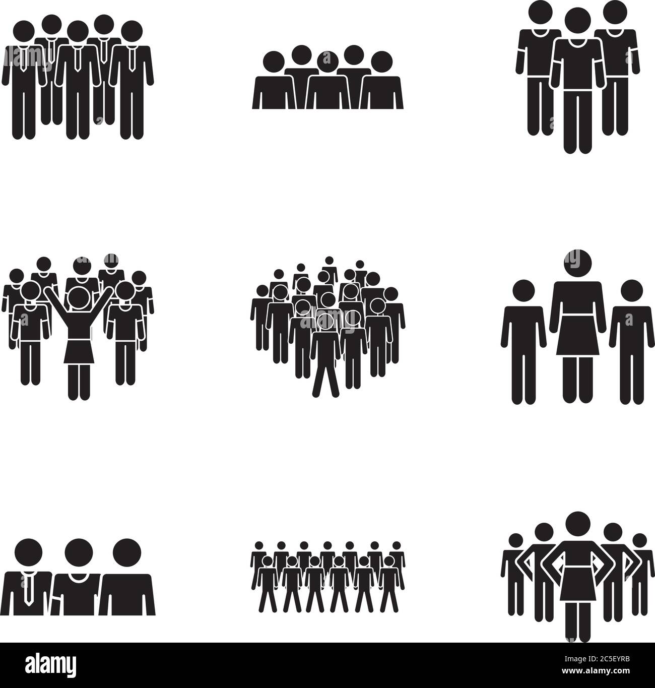 pictogram businessmen and people icon set over white background ...
