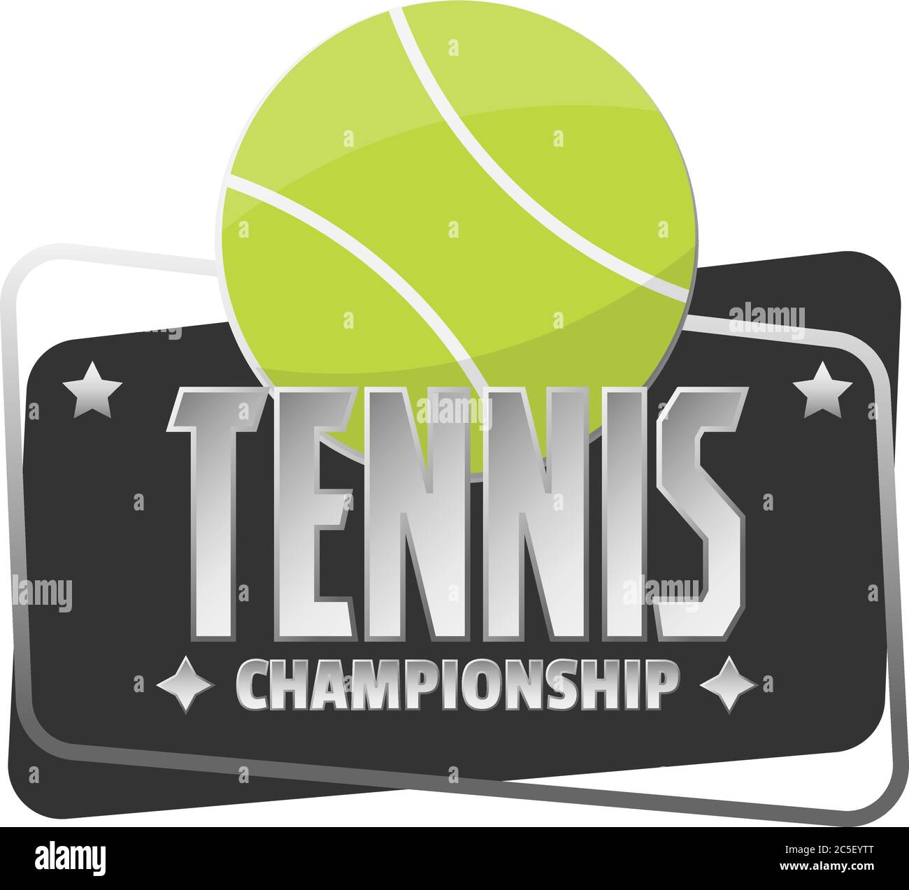 Tennis Championship text symbol sport league tournament vector ...