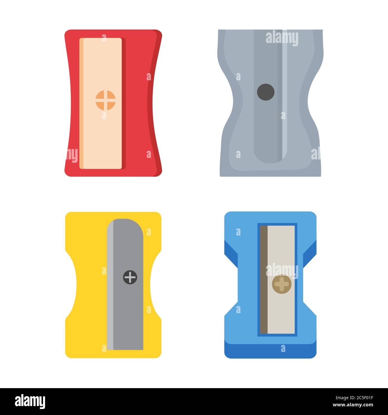 Pencil sharpener on white background. Stock Vector illustration Stock ...