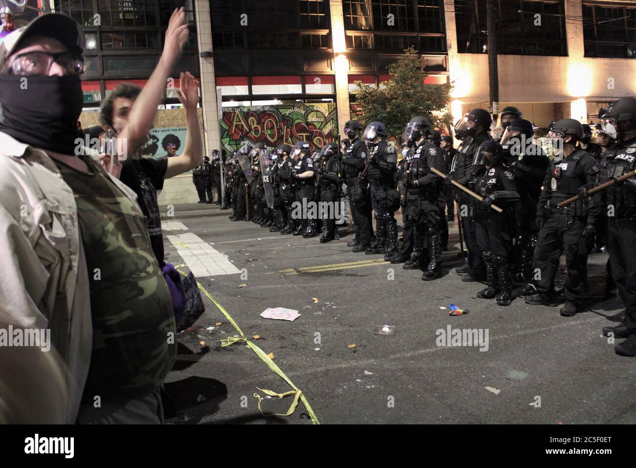 Seattle, Washington, USA. 2nd July, 2020. Mayhem and chaos in the CHAD ...