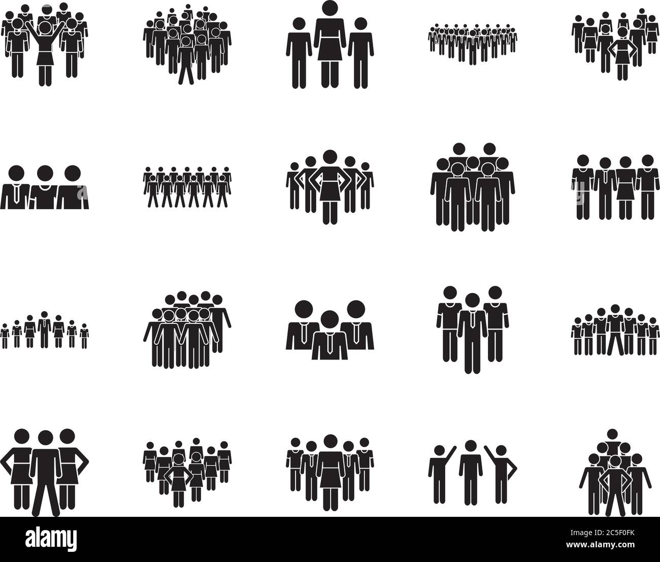 icon set of pictogram men and people over white background, silhouette ...