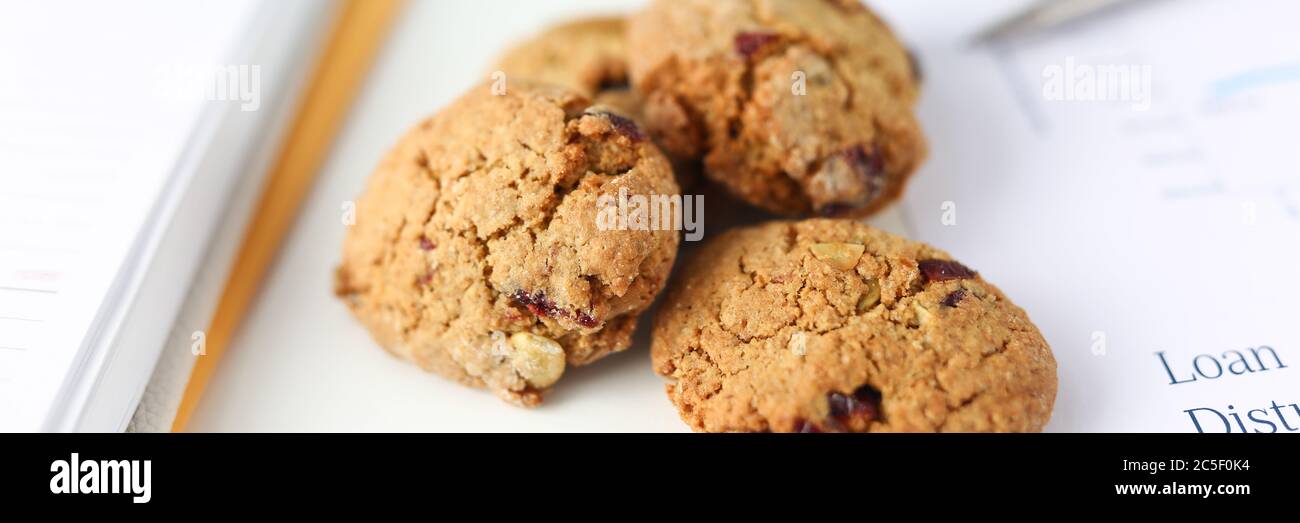 Yummy round shaped snack Stock Photo - Alamy