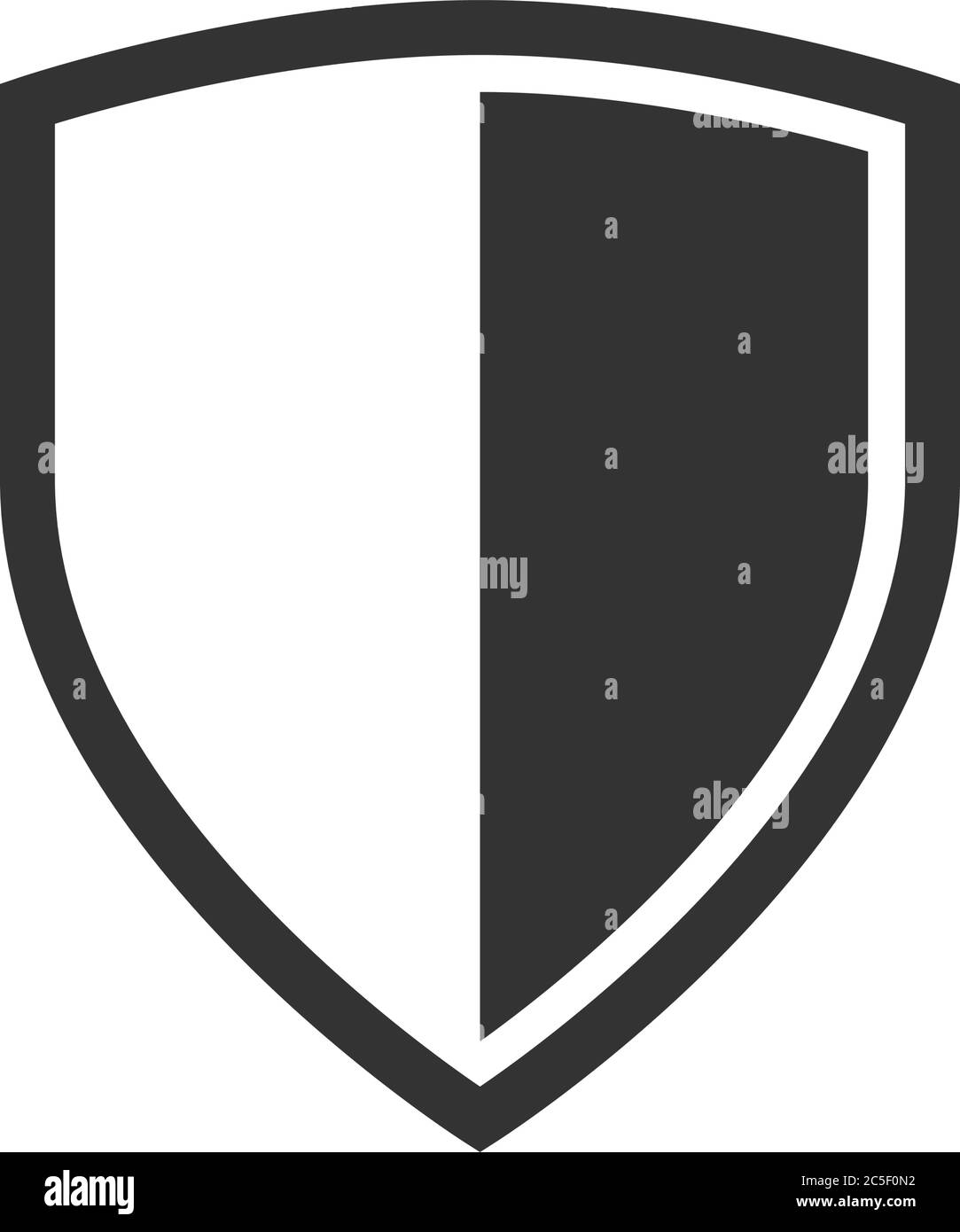 Security Royal Shield Firewall Strong Protection Honor Badge Vector ...