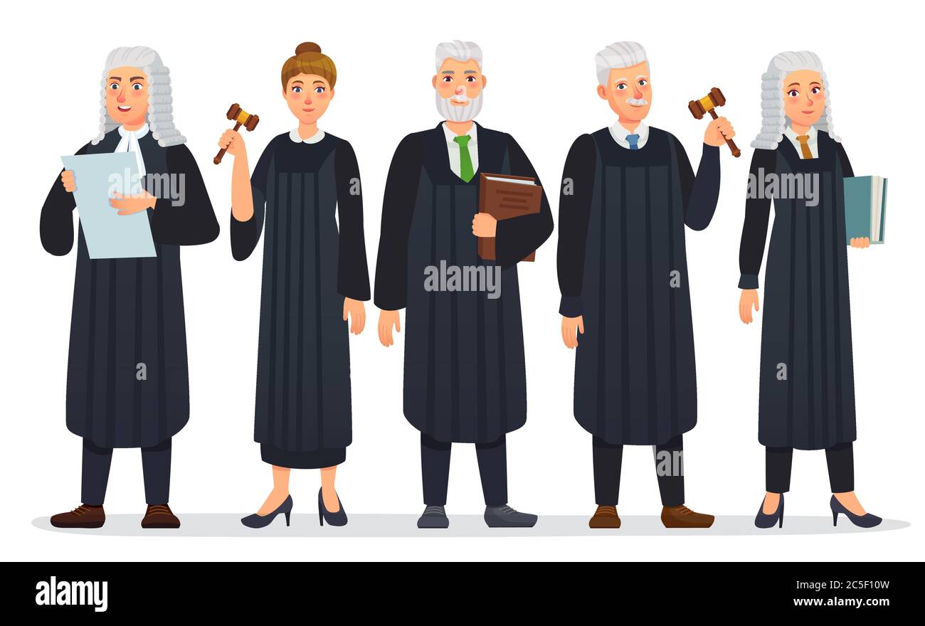 Judge court law cartoon hi-res stock photography and images - Alamy