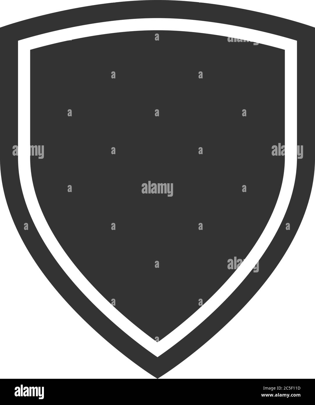 Security Royal Shield Firewall Strong Protection Honor Badge Vector ...