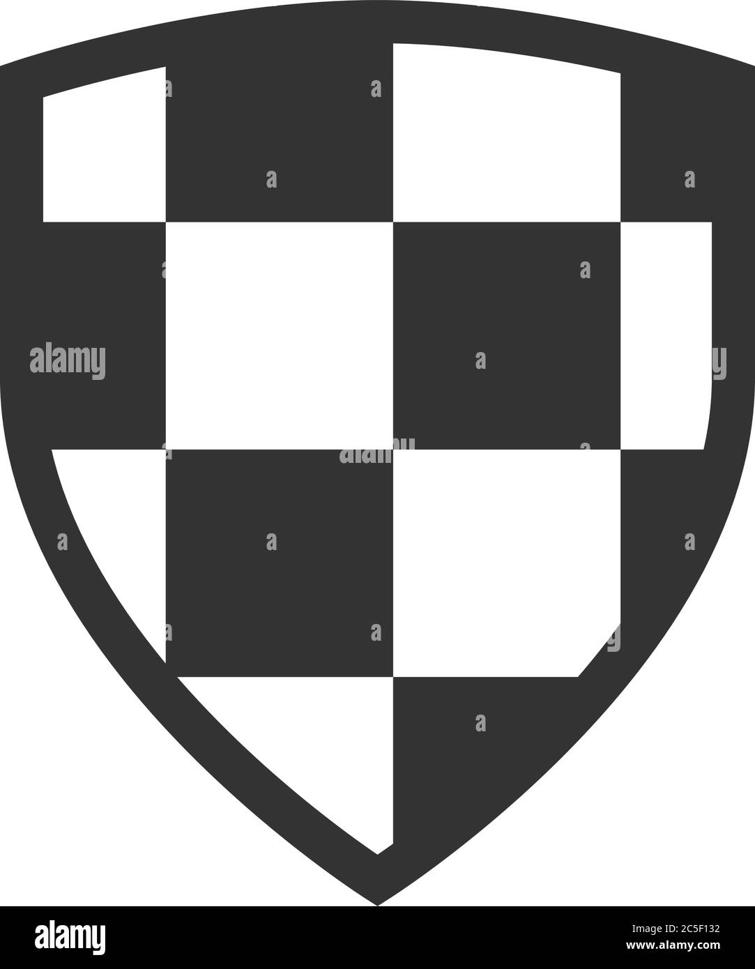 Security Royal Shield Firewall Strong Protection Honor Badge Vector ...