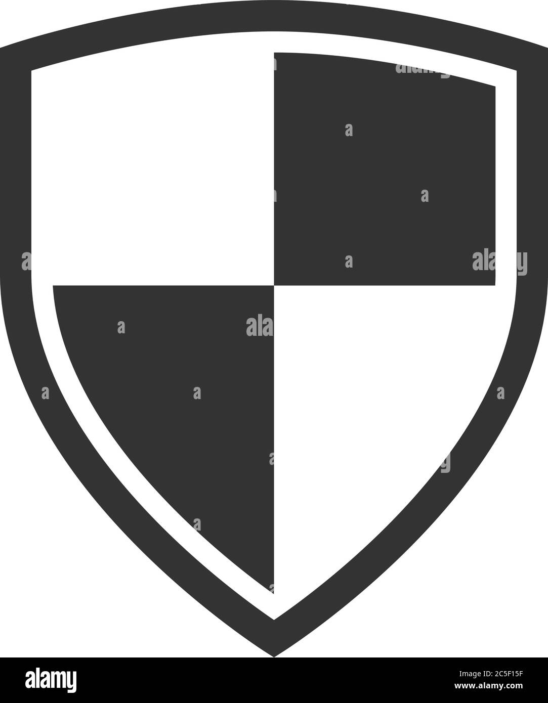 Security Royal Shield Firewall Strong Protection Honor Badge Vector ...