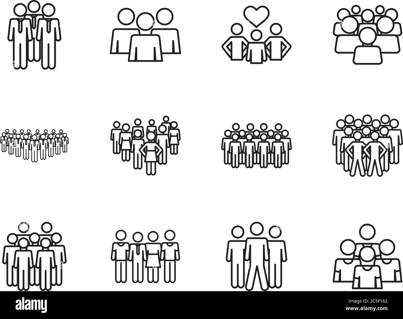 icon set of pictogram businessmen and people over white background ...