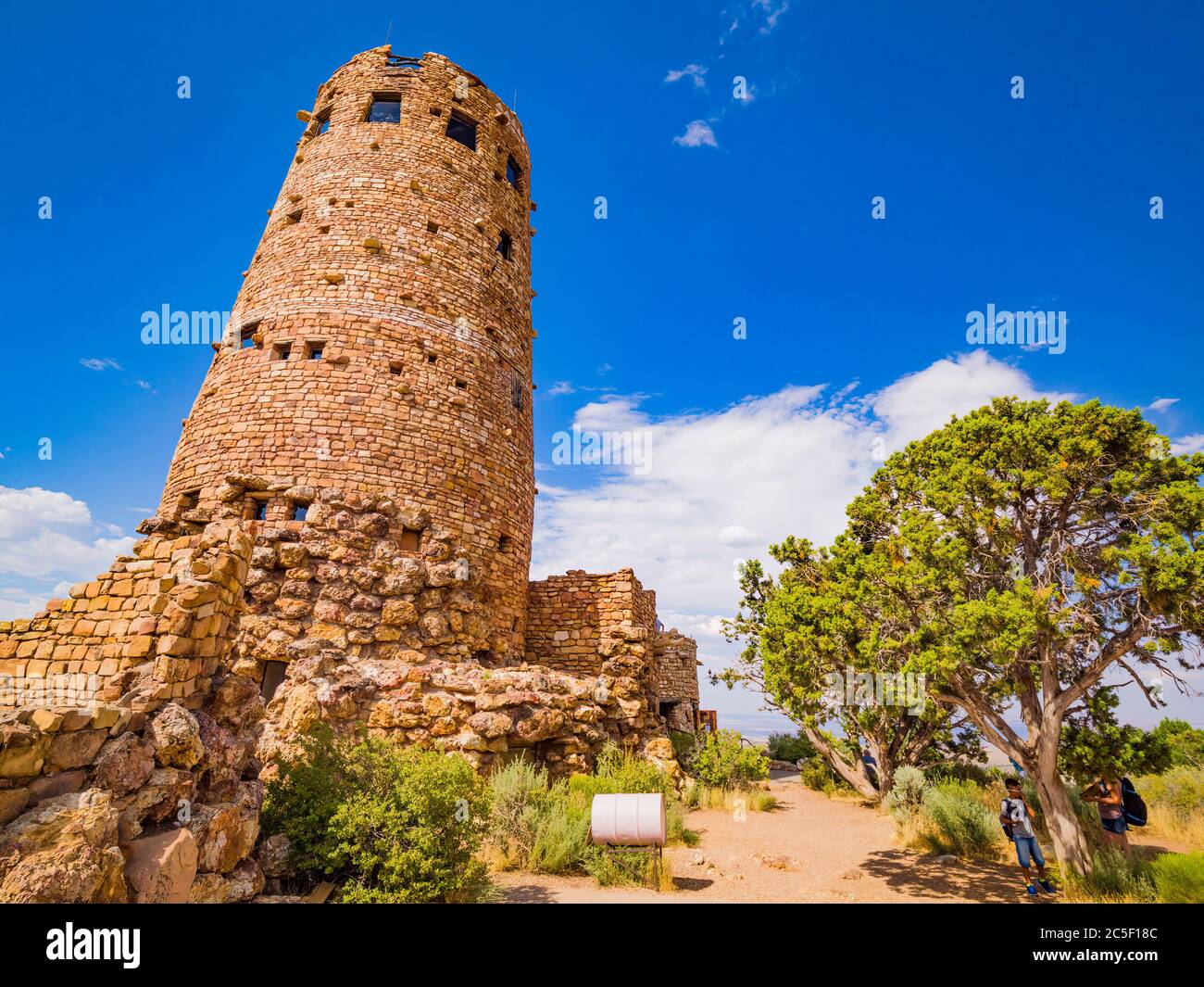 Grand Canyon National Park, Desert View Tower, Arizona South Rim Stock ...